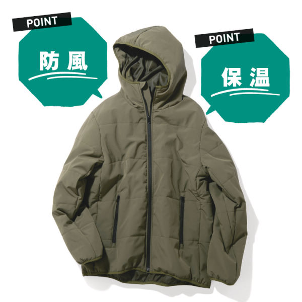 防風中綿ジャケット(はっ水・男女兼用サイズ)【SS～3L】 | 【ヒラキ】激安靴の通販 ヒラキ公式サイト-HIRAKI Shopping-